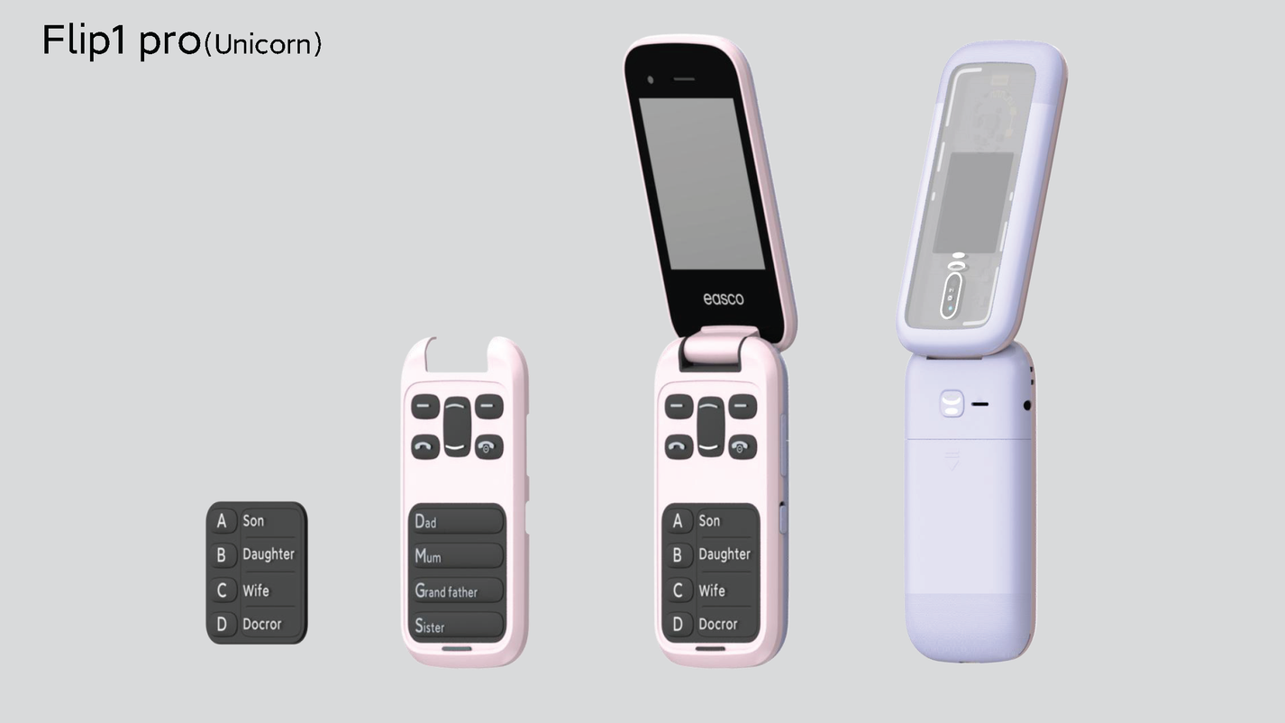 Easco Phone Flip1 Pro - Premium Flip Phone with Advanced Features ...